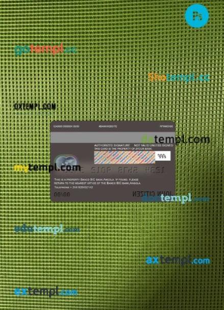 Angola Banco BIC bank mastercard PSD scan and photo taken image, 2 in 1 – gotempl.cc