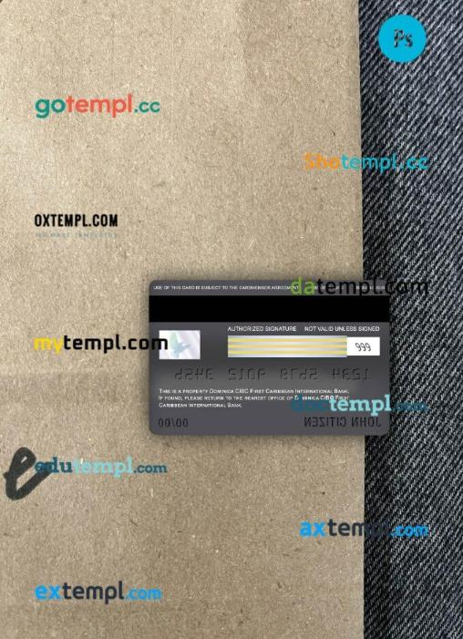 Dominica Cibc first caribbean international bank visa debit card PSD ...