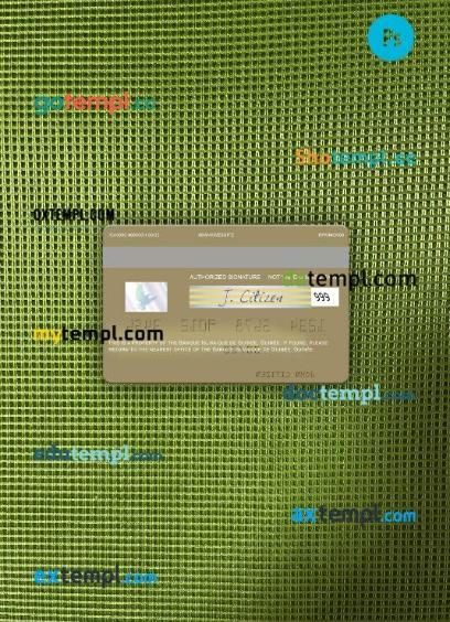 Guinea Banque Islmaique de Guinée visa debit card PSD scan and photo ...