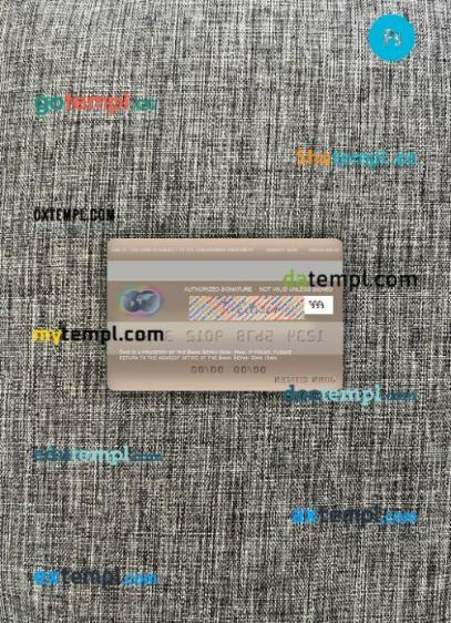 Iran Sepah Bank mastercard PSD scan and photo taken image, 2 in 1
