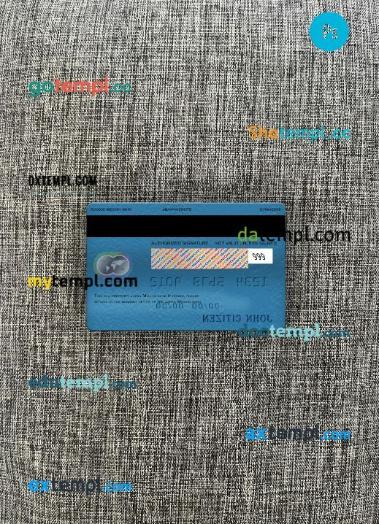 Japan Mizuho bank mastercard PSD scan and photo taken image, 2 in 1