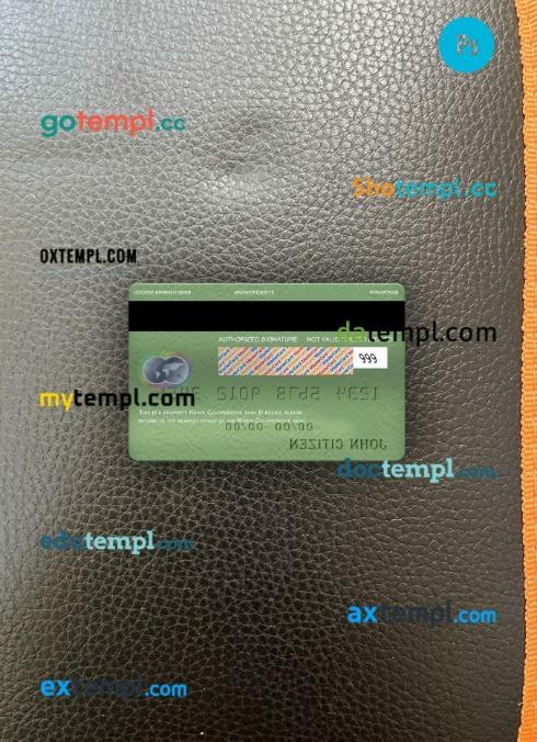 Kenya Co-operative Bank mastercard PSD scan and photo taken image, 2 in 1