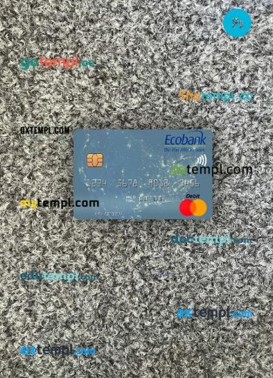 Niger Ecobank mastercard PSD scan and photo taken image, 2 in 1 ...