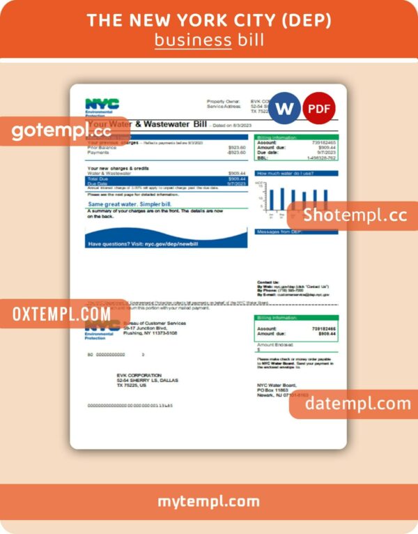 The New York City Department of Environmental Protection (DEP) business ...