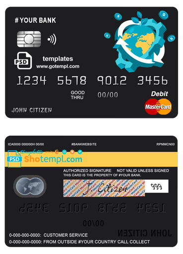 # jet world universal multipurpose bank mastercard debit credit card ...